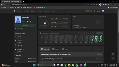 Abhijith M R On Linkedin Problemsolving Datastructuresandalgorithms