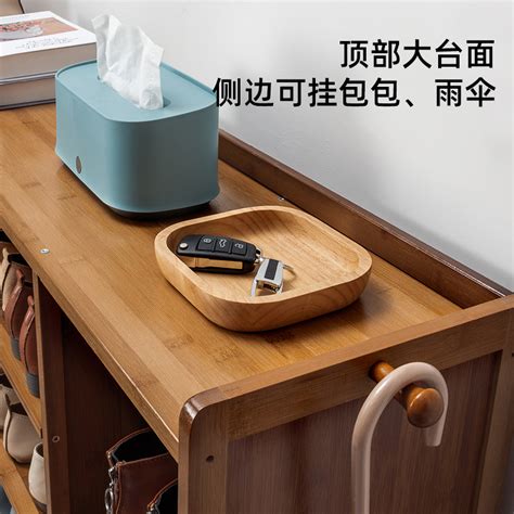鞋架子简易门口实木特价家用阳台储物柜收纳玄关柜小型大容量鞋柜 虎窝淘