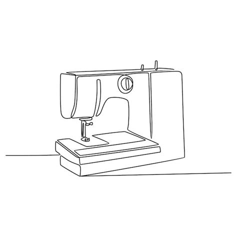 Sewing Machine Line Art At Isla Angela Blog