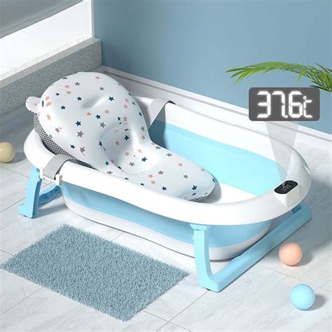 BaÑera Para Bebe Plegable Con Termometro Y Cojin Premium Sodimac Perú