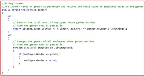 Indexers Real Time Example In C Dot Net Tutorials