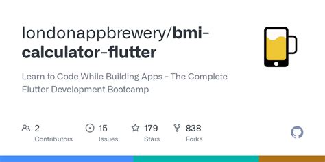 GitHub Londonappbrewery Bmi Calculator Flutter Learn To Code While Building Apps The