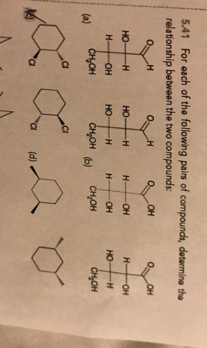 Solved 5 41 For Each Of The Following Pairs Of Compounds