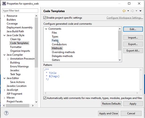 Eclipse Java Auto Commenting Alt Shift J Just Adds Blank Comments