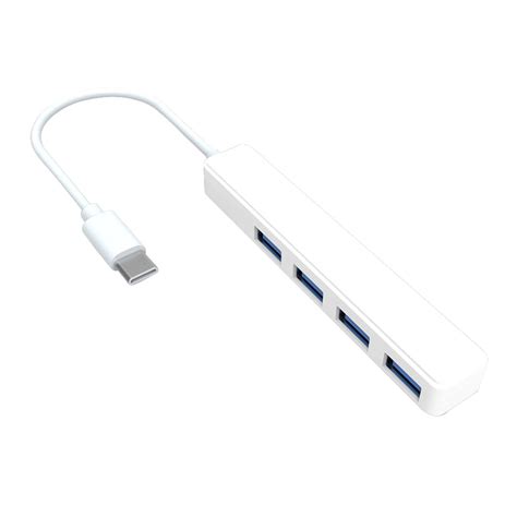 Eudgs Type C Hub Port Data Hub Splitter With V Micro USB Power Port For USB Expansion Sim