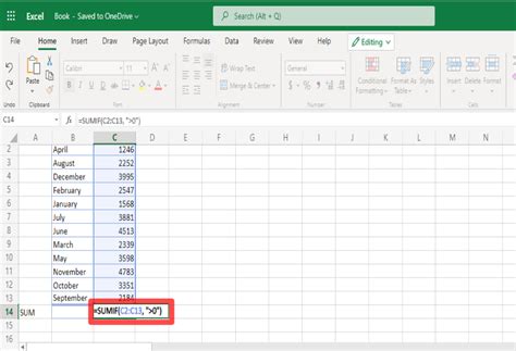 Sum Positive Numbers In Excel Using These Easy Methods