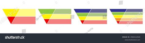 Funnel Chart Inverted Pyramid Diagram Divided Stock Vector Royalty Free 2593112545 Shutterstock