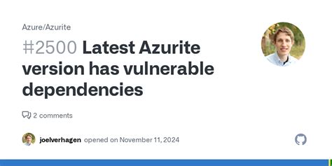 Latest Azurite Version Has Vulnerable Dependencies Issue 2500