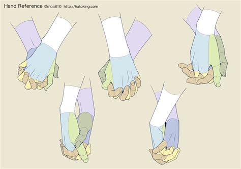 「トレスokな手のイラスト資料集に「恋人繋ぎ Interlocked」を追加しまし」 Moaのイラスト