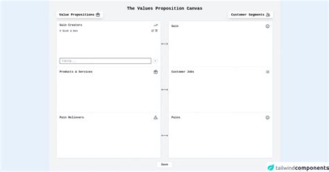 Tailwind Css The Values Proposition Canvas By Banny