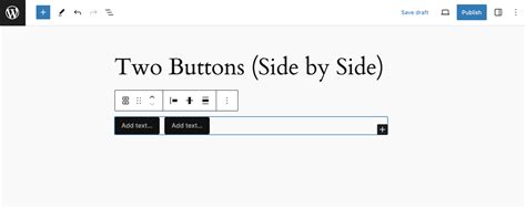 How To Add Two Buttons Side By Side In Wordpress 2025