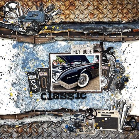 So Classic Project Idea Masculine Scrapbook Layouts
