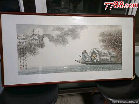 枫桥夜泊 人物国画原作 产地图片 收藏价值 7788奇石收藏