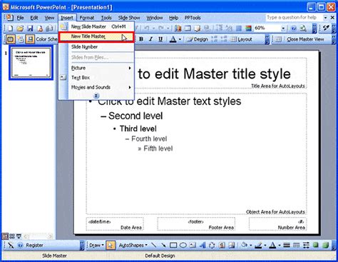 Slide Master And Slide Layouts Title Master In PowerPoint Presentations Glossary