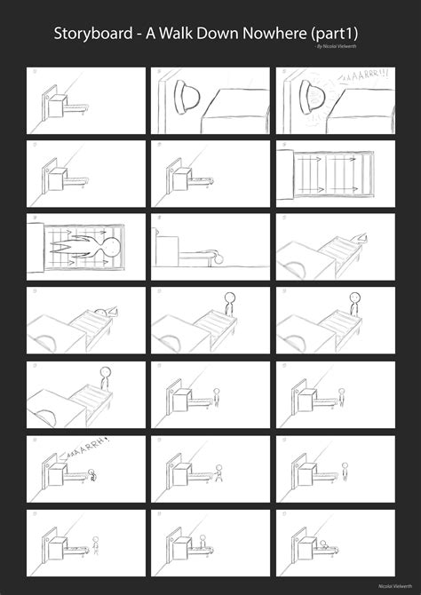 Artstation Storyboard A Walk Down Nowhere Part 1