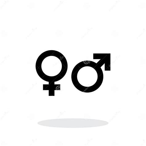 Icône De Genre Sex Vectoriel Symbole Femelle Et Mâle Signe Illustration