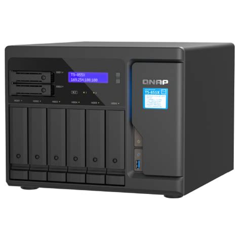 QNAP TS 855X 6 Bay 12TB NAS W 6x2TB Red Plus Hard Drive Bundle