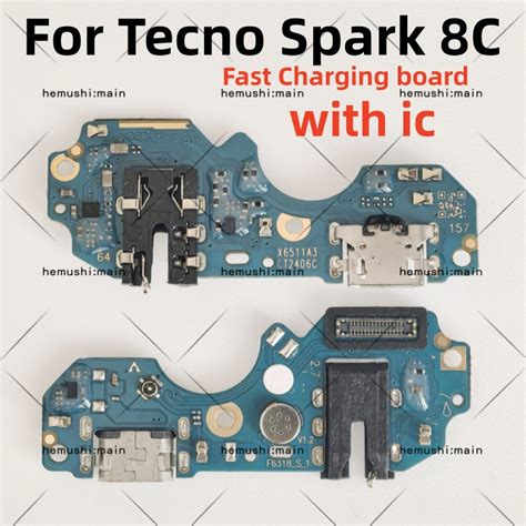 Usb Charging Charger Port Board For Tecno Spark 8c Kg5k Kg5j Kg5n