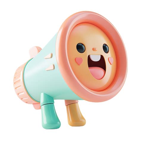 A Tiny Megaphone With A Big Smile 48053377 Png