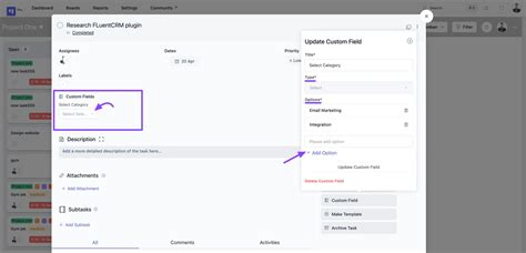 Fluentboards Custom Fields For Task