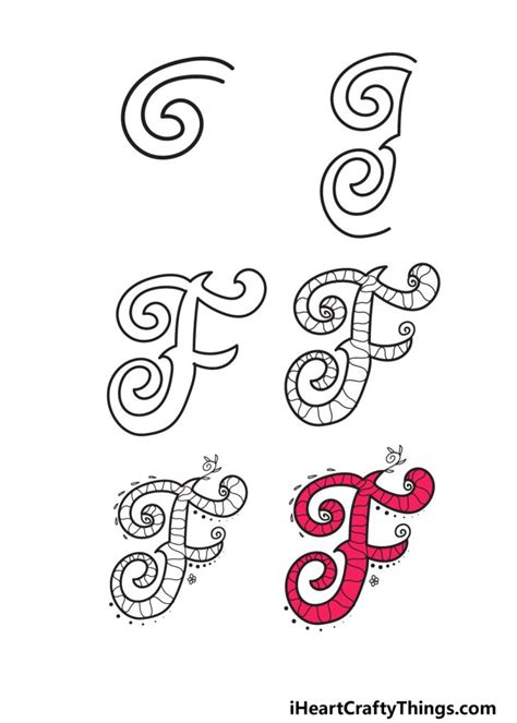 Fancy Letter F Draw Your Own Fancy Letter F In 6 Easy Steps