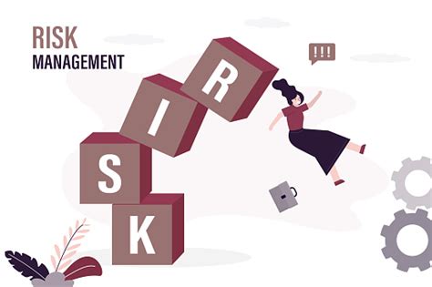 나쁜 위험 관리 개념 텍스트가 있는 블록의 불균형 피라미드에서 떨어지는 사업가 Risk 주식 시장 하락 투자자 패자 재무 관리 개념에 대한 스톡 벡터 아트 및 기타 이미지