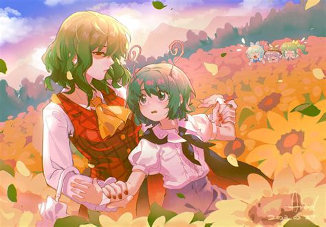 Dynasty Reader Image › Anotherred Wriggle X Yuuka Touhou Project Yuri