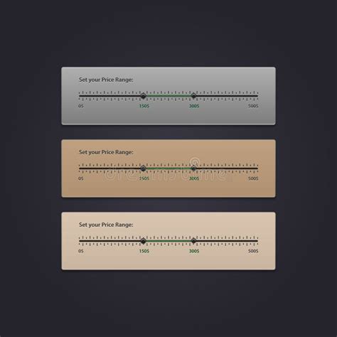 Price Range Filter Stock Vector Illustration Of Freebie