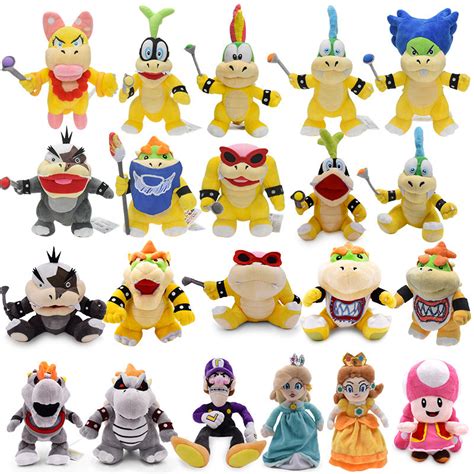 30 Styles Cartoon Mario Broser Jr Princess Mushroom Bowser Koopalings