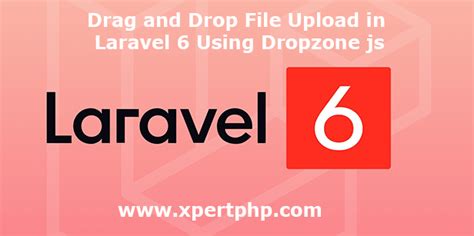 Drag And Drop File Upload In Laravel 6 Using Dropzone Js Xpertphp