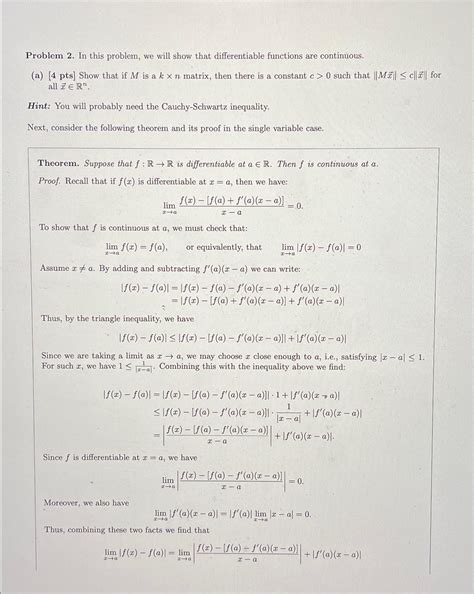 Solved Problem In This Problem We Will Show That Chegg