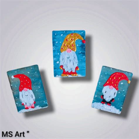 Коледни ръчно рисувани магнити Handmasters Bg