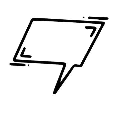 Premium Vector Comic Bubble Chat Icon Element