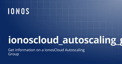 Ionoscloudautoscalinggroup Terraform Provider