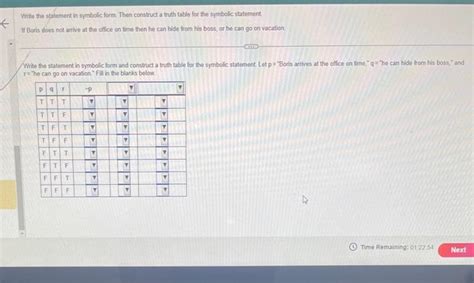 solved wite the statement in symbolic form then construct a