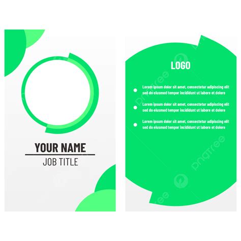 Green Modern Id Card Vector Office Employee Template Template Download On Pngtree