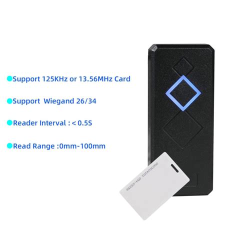 RFID Door Card Reader Wiegand Khz Mhz IC ID Card Reader Contactless Access Control