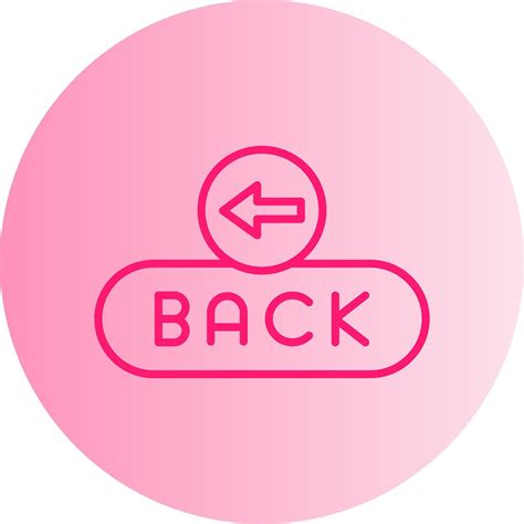 Back Navigation Button Gradient Two Tone Circle 72631142 Vector Art At