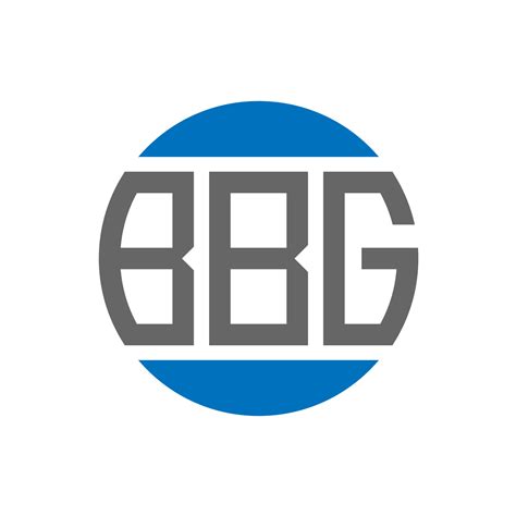 Bbg Letter Logo Design On White Background Bbg Creative Initials Circle Logo Concept Bbg