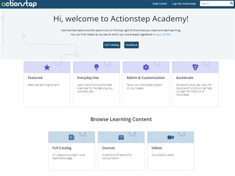 Actionstep Academy Actionstep Help Center Help Center