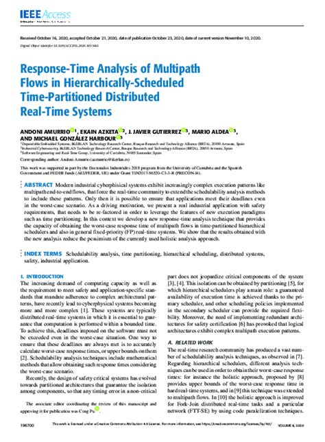 Pdf Response Time Analysis Of Multipath Flows In Hierarchically Scheduled Time Partitioned