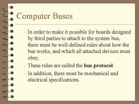 Computer Buses A Bus Is A Common Electrical