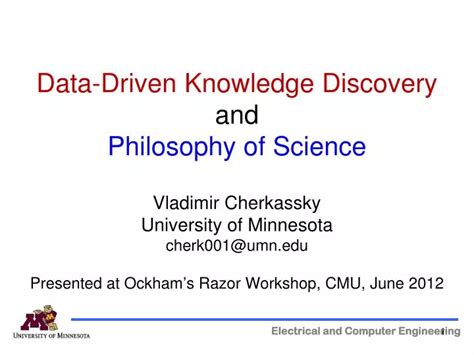 Ppt Data Driven Knowledge Discovery And Philosophy Of Science