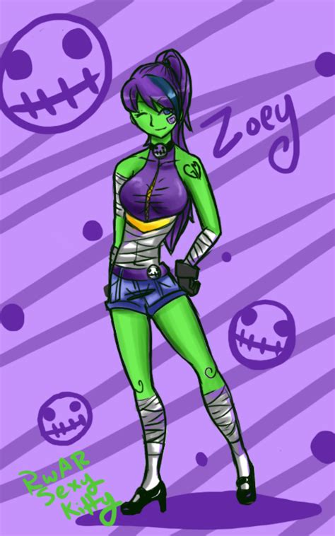 Zoey The Friendly Zombie By Rawrs Bad Ideas On Deviantart