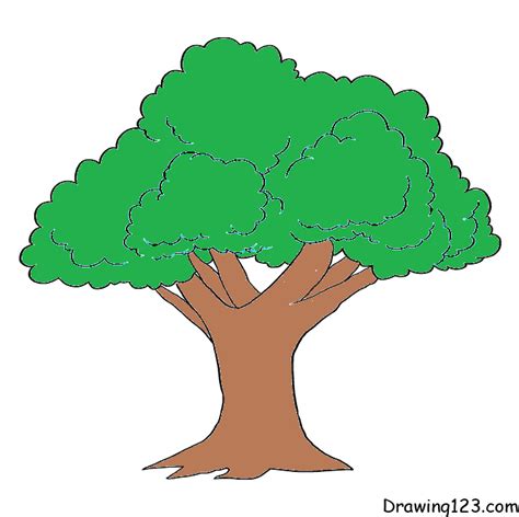 How To Draw A Tree Step By Step Easy