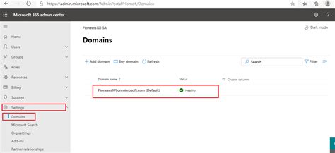 microsoft 365 custom domain network pioneers