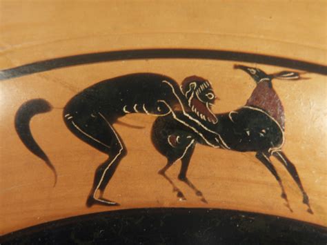 Alexander Ancient Art An Attic Cup With Erotic Scene By The Oakeshott Painter