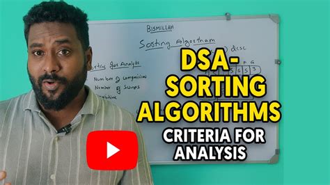 🔍 Dsa Sorting Algorithms Criteria For Analysis Explained In Tamil