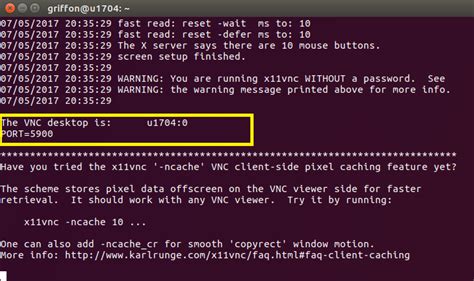 Ubuntu 1704 Configure X11vnc Server To Boot At Startup Griffons