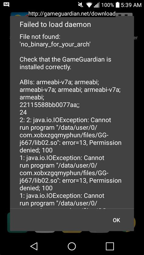 Failed To Load Daemon Please Help Help Gameguardian
